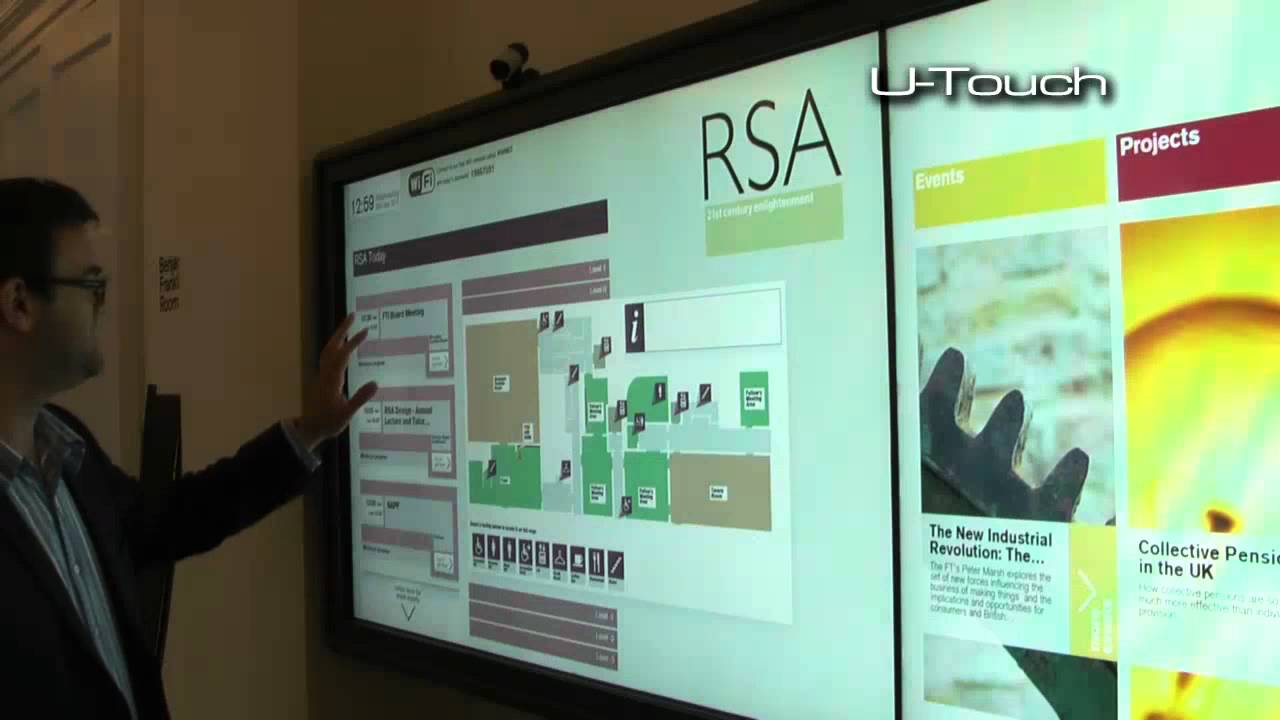 Video Wall 3x1 RSA | U-TOUCH - YouTube