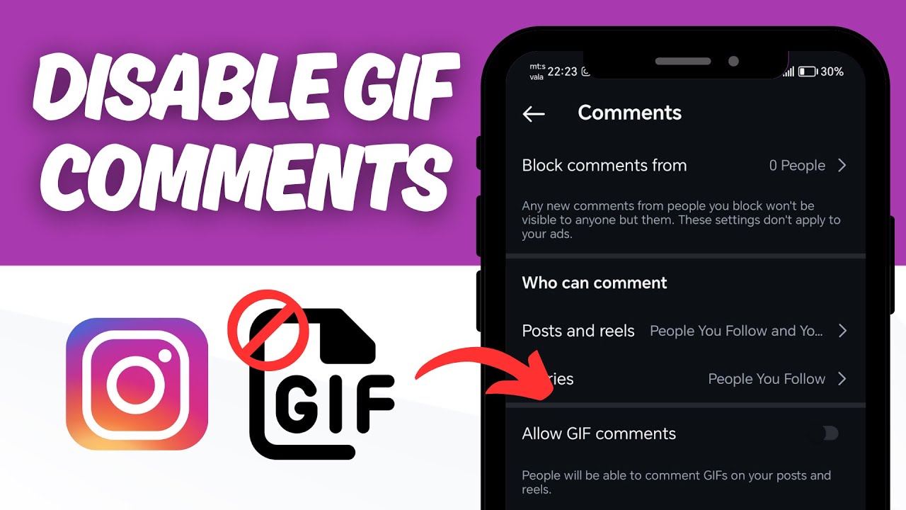 How to Disable GIF Comments on Instagram - YouTube