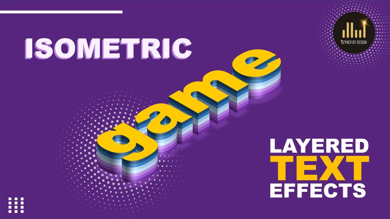 Layered Isometric Text Effect using Simple PowerPoint Hacks - YouTube