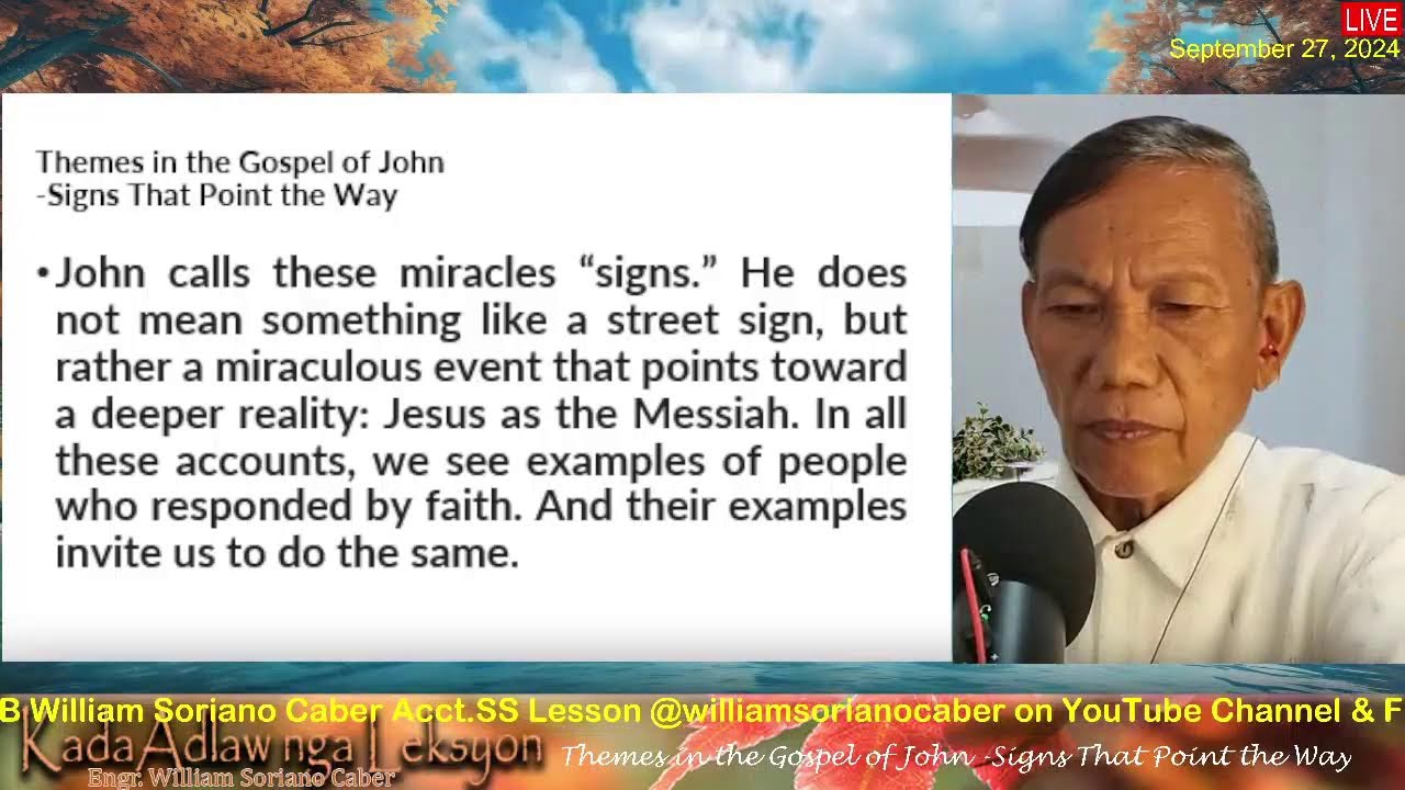 Themes in the Gospel of John -Signs That Point the Way - YouTube
