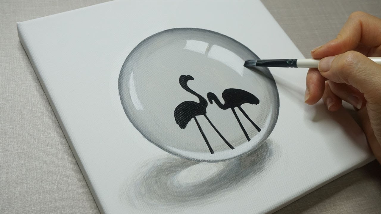 How to Draw a Crystal Ball With Acrylic - Easy Painting Tutorial ...