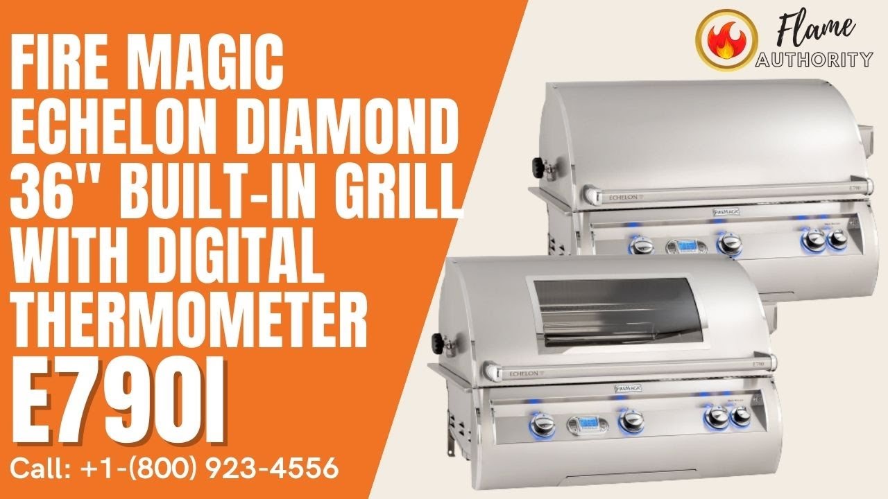 Fire Magic Echelon Diamond 36" Built-In Grill with Digital Thermometer ...