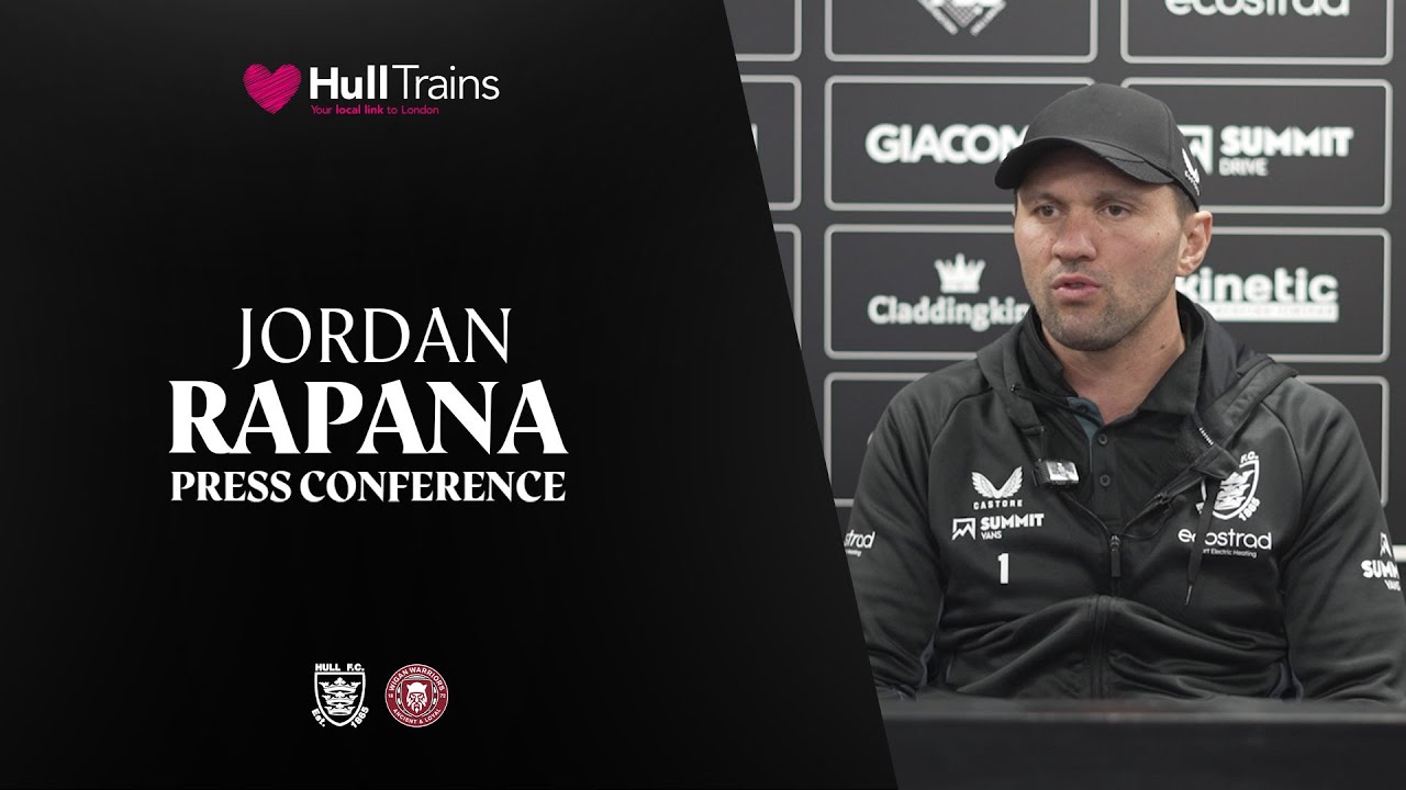 Jordan Rapana | Press Conference (vs Wigan Warriors) - YouTube