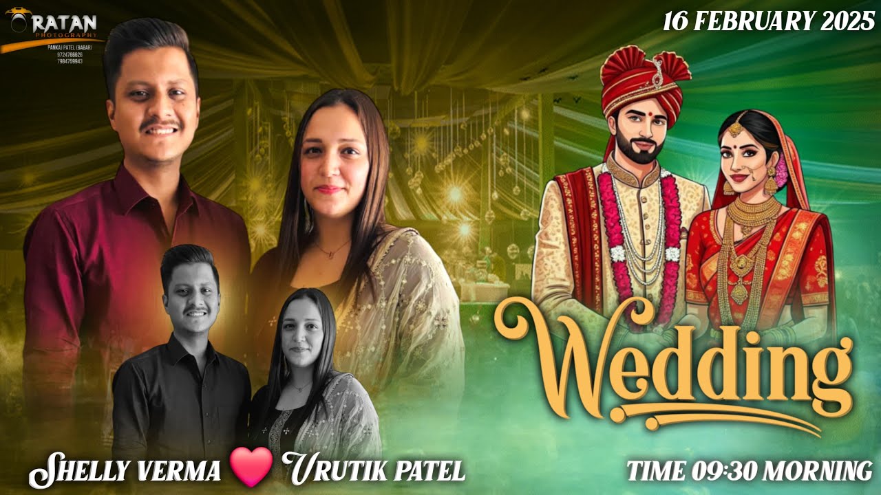 🔴LIVE WEEDING || Shelly verma. &. Vrutik Patel. date on@16 February ...