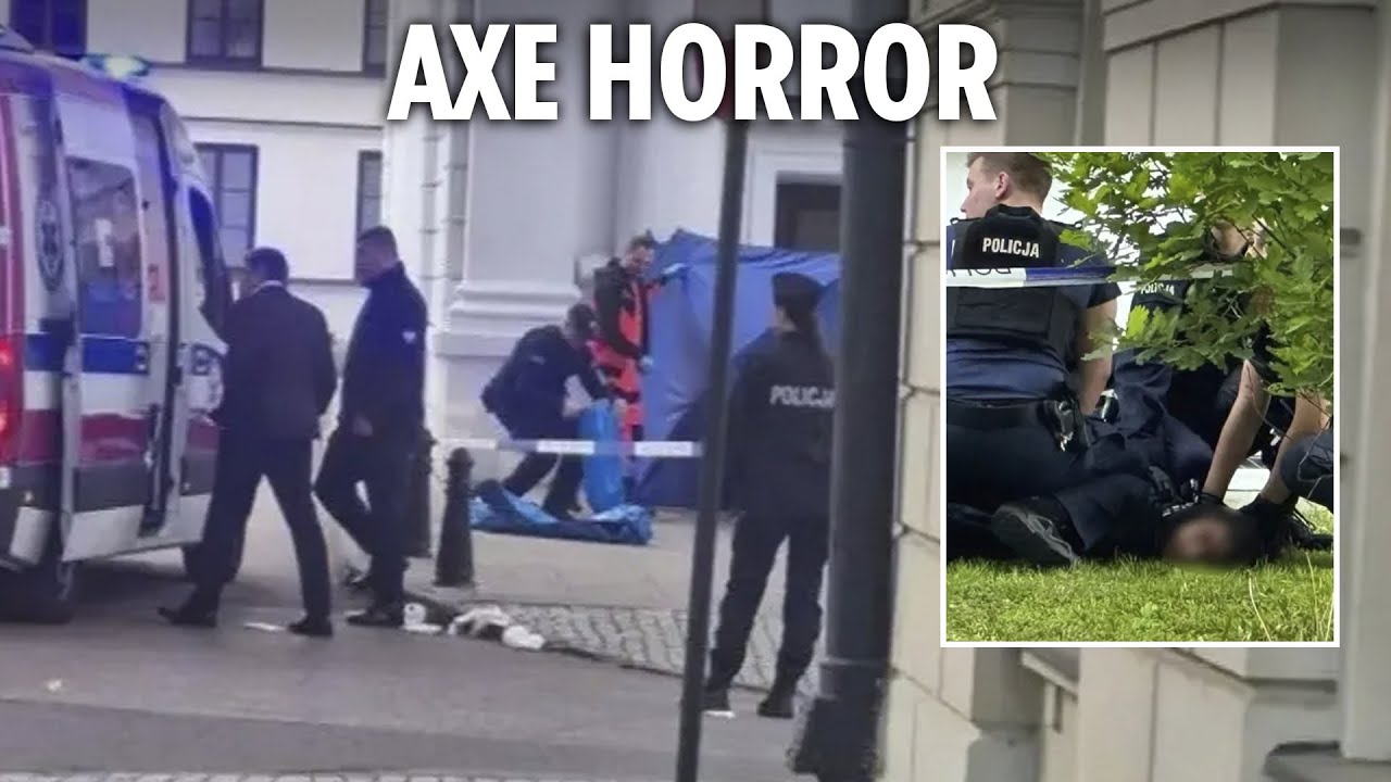 One dead after ‘axe-wielding’ man, 22, launches horror attack at Warsaw ...