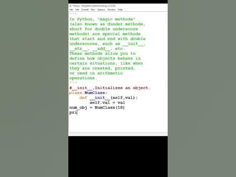 magic methods in python #shorts #python #pythontricks #pythonmagicmethods #pythondundermethods ...