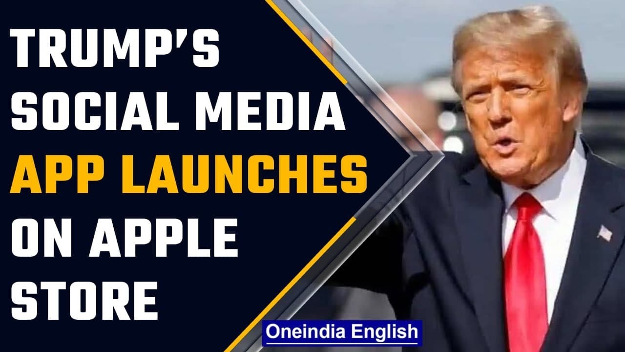 Donald Trump’s social media app launches on Apple Store |Oneindia News ...
