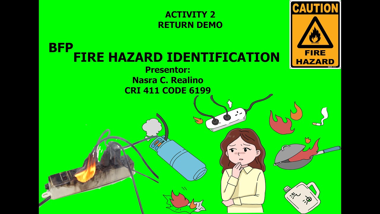 ACTIVITY 2 FIRE HAZARD IDENTIFICATION - SCHOOL PROJECT - YouTube