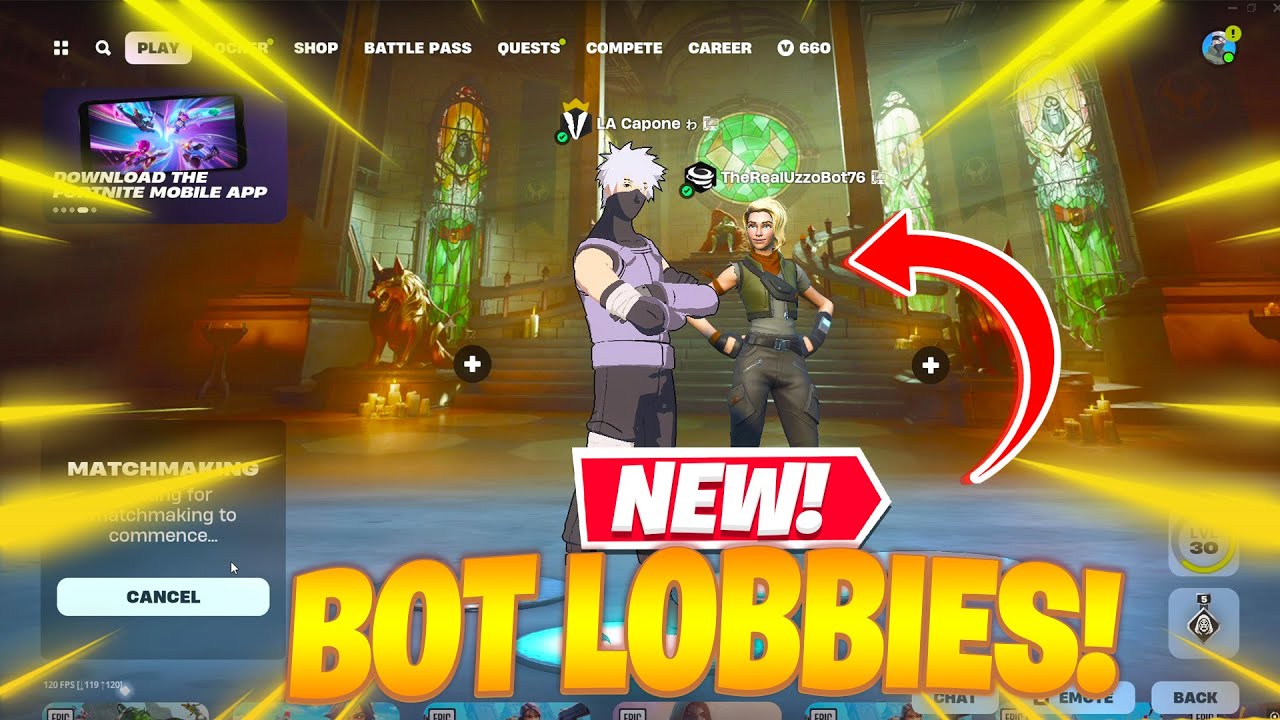 How To Get BOT LOBBIES In Fortnite Chapter 5 Season 4 Bot Lobby ...