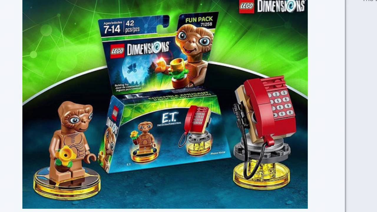 Lego E.T Dimensions 71258 Fun Pack Set - YouTube