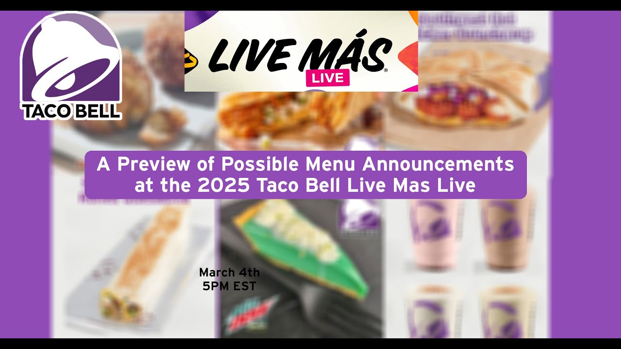 A Preview of Possible New Menu Items from Taco Bell to be Announced at ...