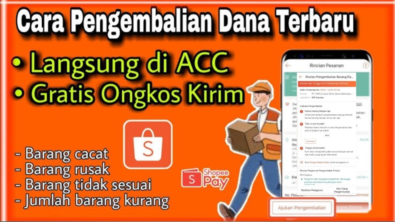Cara Pengembalian Barang Di Shopee | Cara Return Paket Di Shopee 2025 ...