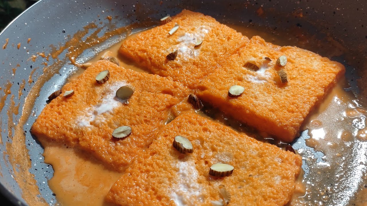 shahi tukda recipe only ten minutes. How to make shahi tukda. शाही ...