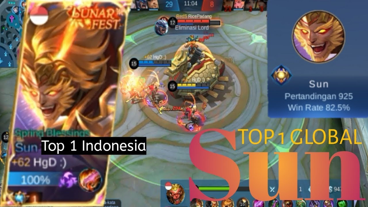 TOP GLOBAL SUN 2022 | Top 1 global sun Indonesia terbaru - YouTube