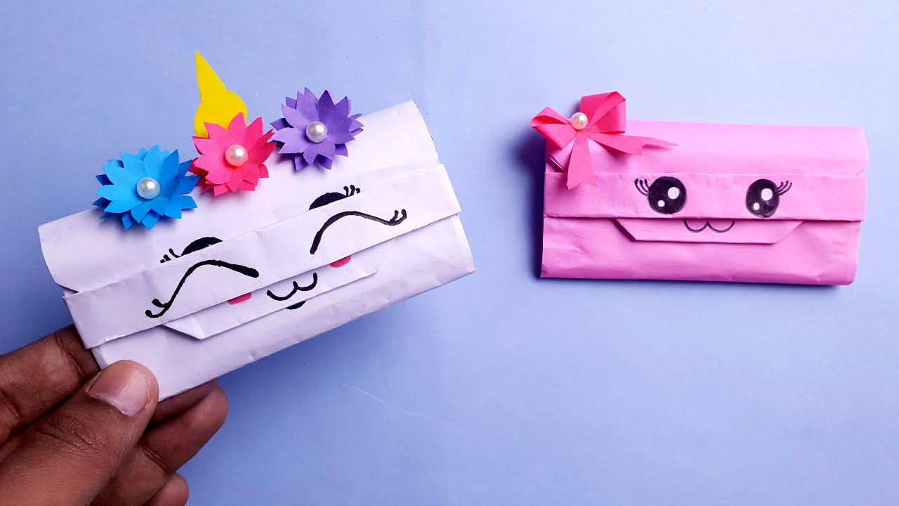 Paper bag | Paper pouch | Origami bag #Artcyclopedia - YouTube