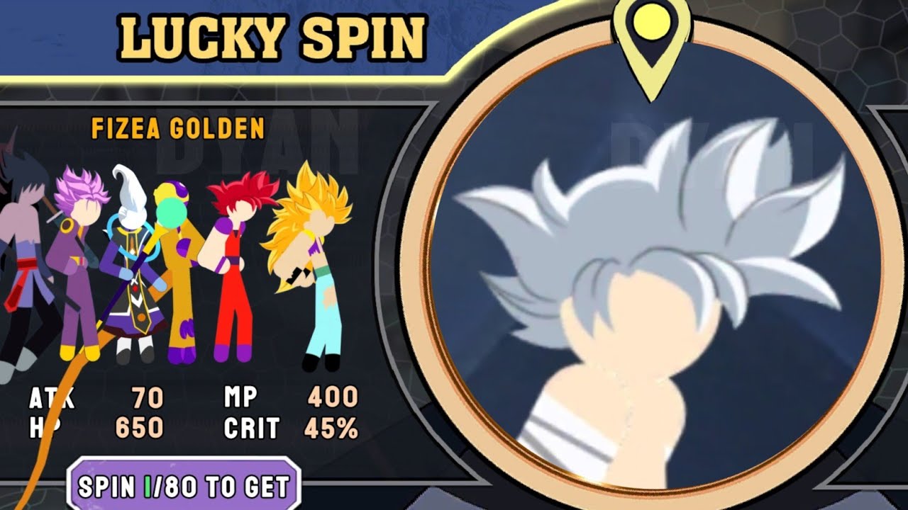Stickman Warrior Luckiest Spin😮 One Spin Only @DYANVlog Goku, Trunks ...