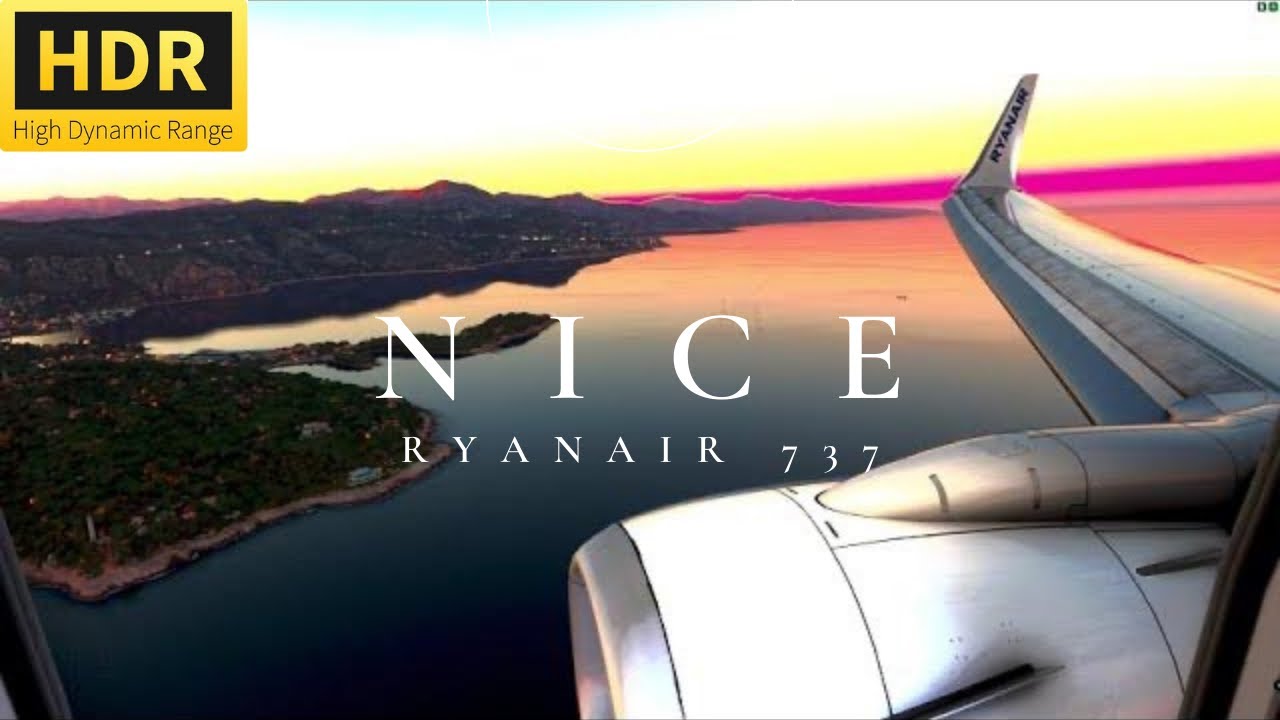 [MSFS ULTRA Setting] Nice Ryanair Landing Boeing 737 - YouTube