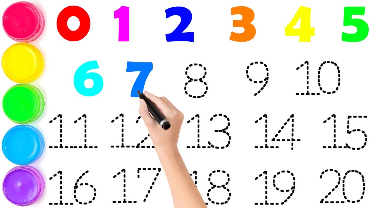 Let's Learn Counting Number | Learn How to Write and Read 1234567890 ...