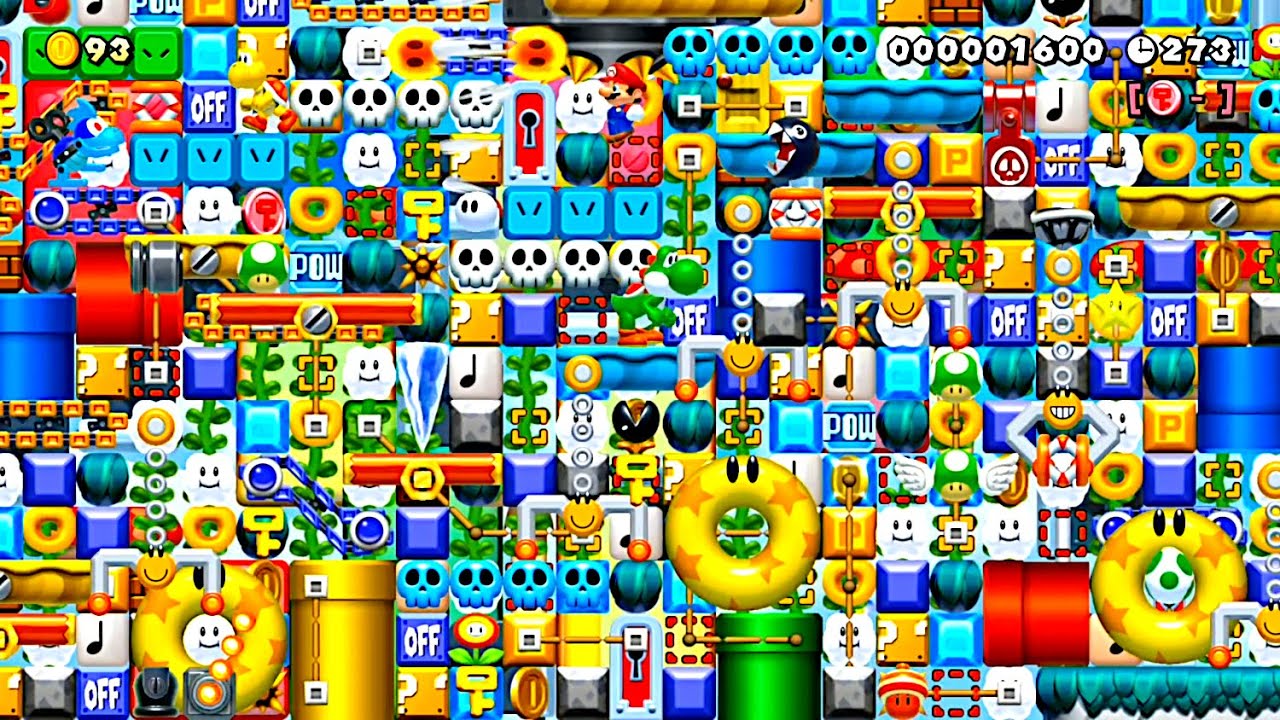 The Most Crowded Level Ever! - Super Mario Maker 2 - YouTube