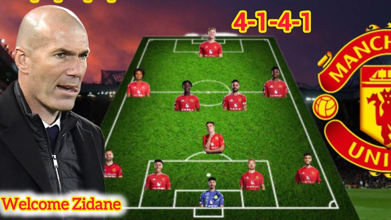 NEW MANAGER 🔥: SEE NEW MANCHESTER UNITED STRONG 4-1-4-1 Formation Under ...