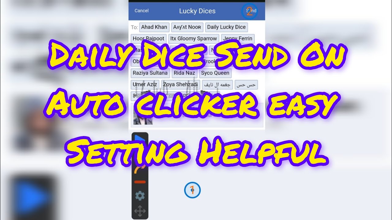 How To Send Daily Dice On Auto Clicker & Collect Very Easy Setting 100% ...