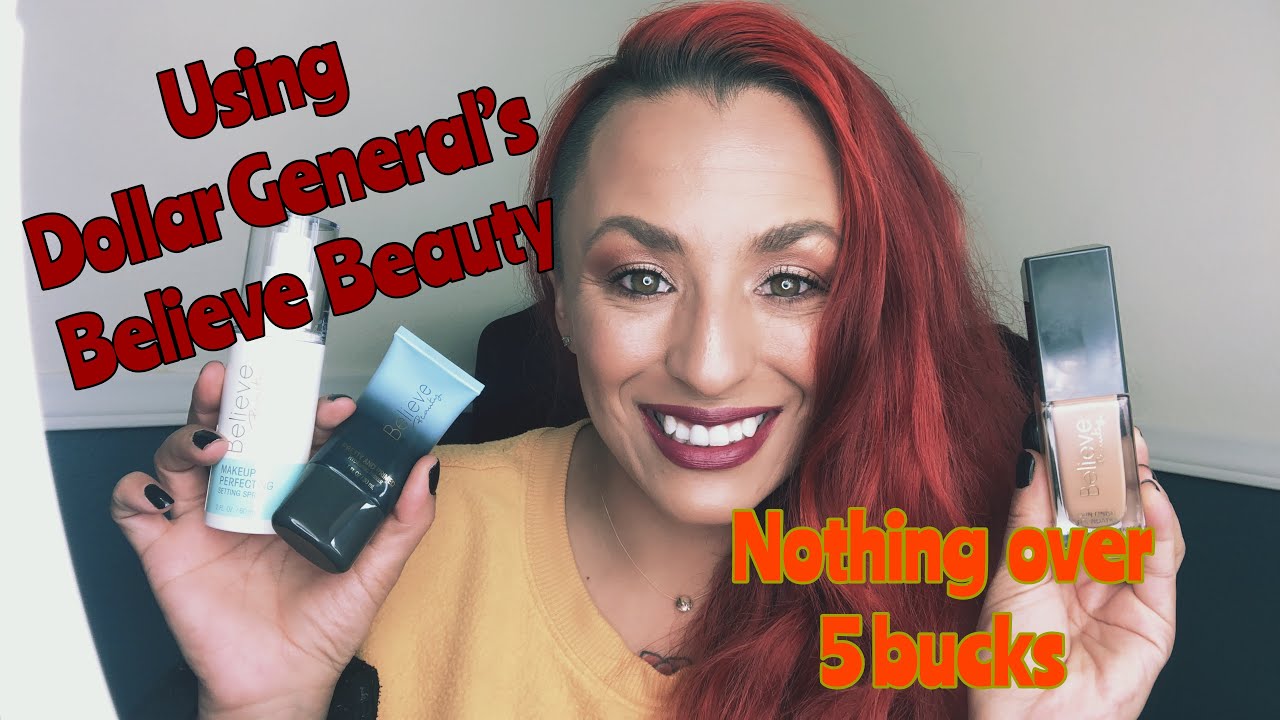 Almost full face of dollar general’s Believe Beauty - YouTube