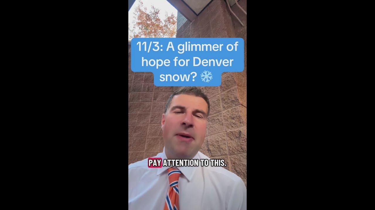 A glimmer of hope for snow? November snow chances in Denver - YouTube