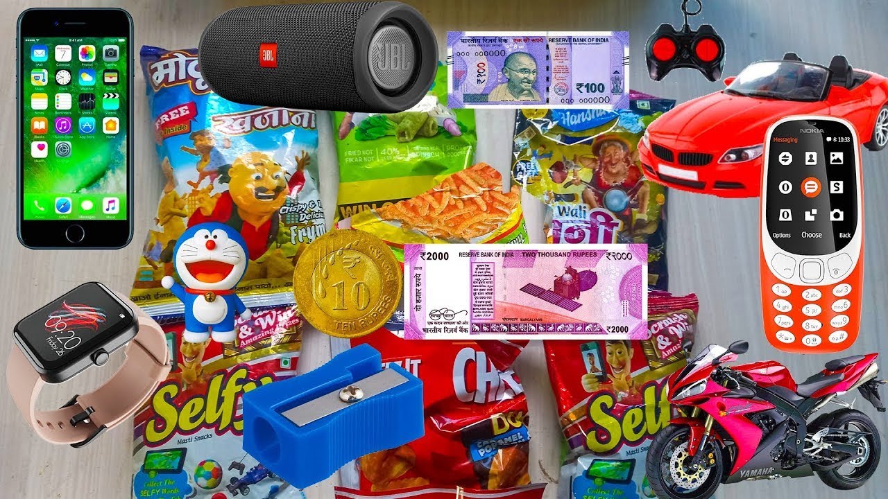 Latest Big Collection of Snacks with free gifts inside unboxing and ...