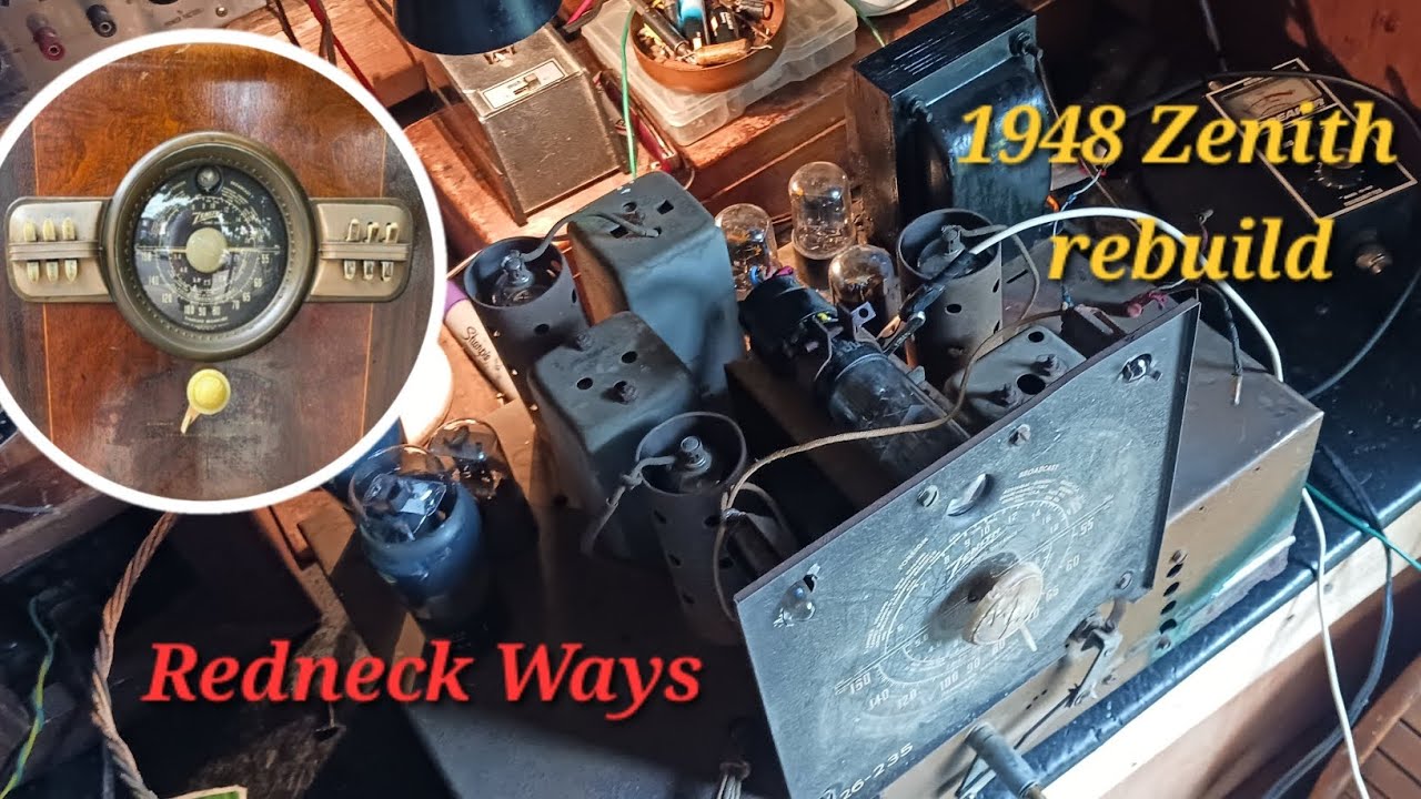 1948 Floor model Zenith AM , shot wave ,police band radio [Redneck Ways ...