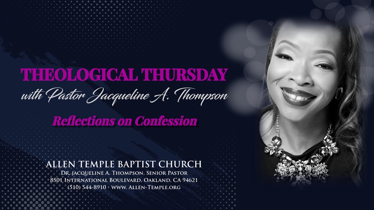 Theological Thursday with Pastor Jacqueline Thompson – Reflections on ...
