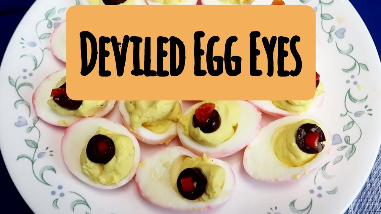 Halloween Deviled Egg Eyes - YouTube