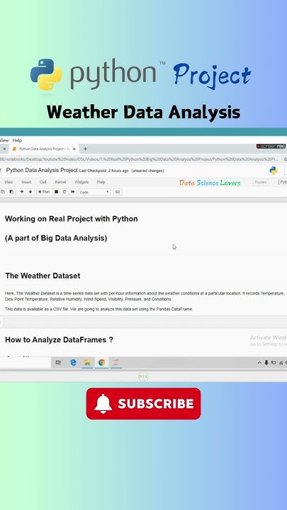 Python Project - 1 || Part-3 : Weather Data Introduction #DataScienceLovers - YouTube