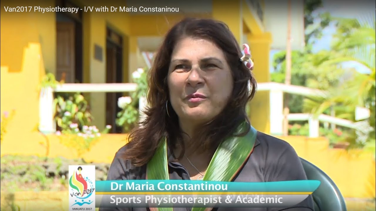 Van2017 Physiotherapy - I/V with Dr Maria Constaninou - YouTube