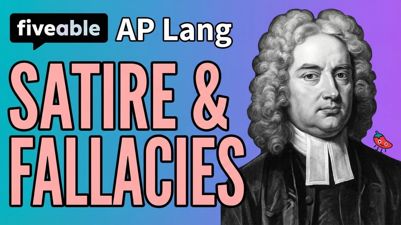 AP Lang - Satire and Fallacies - YouTube
