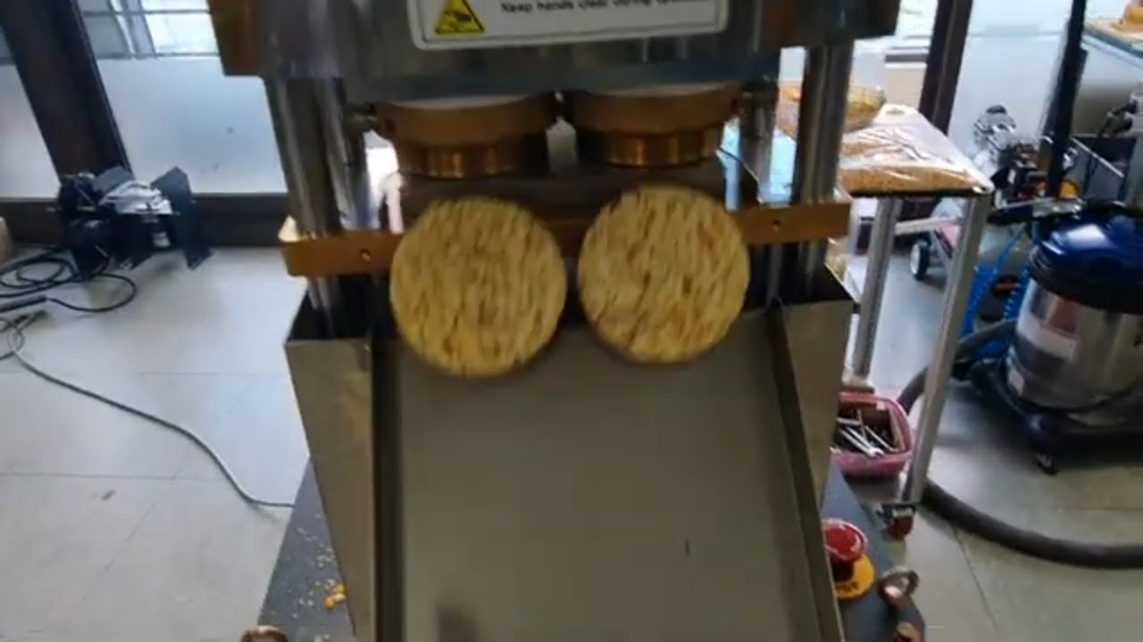 Corn cake machine SYP9002 popped rice cake machine test - YouTube
