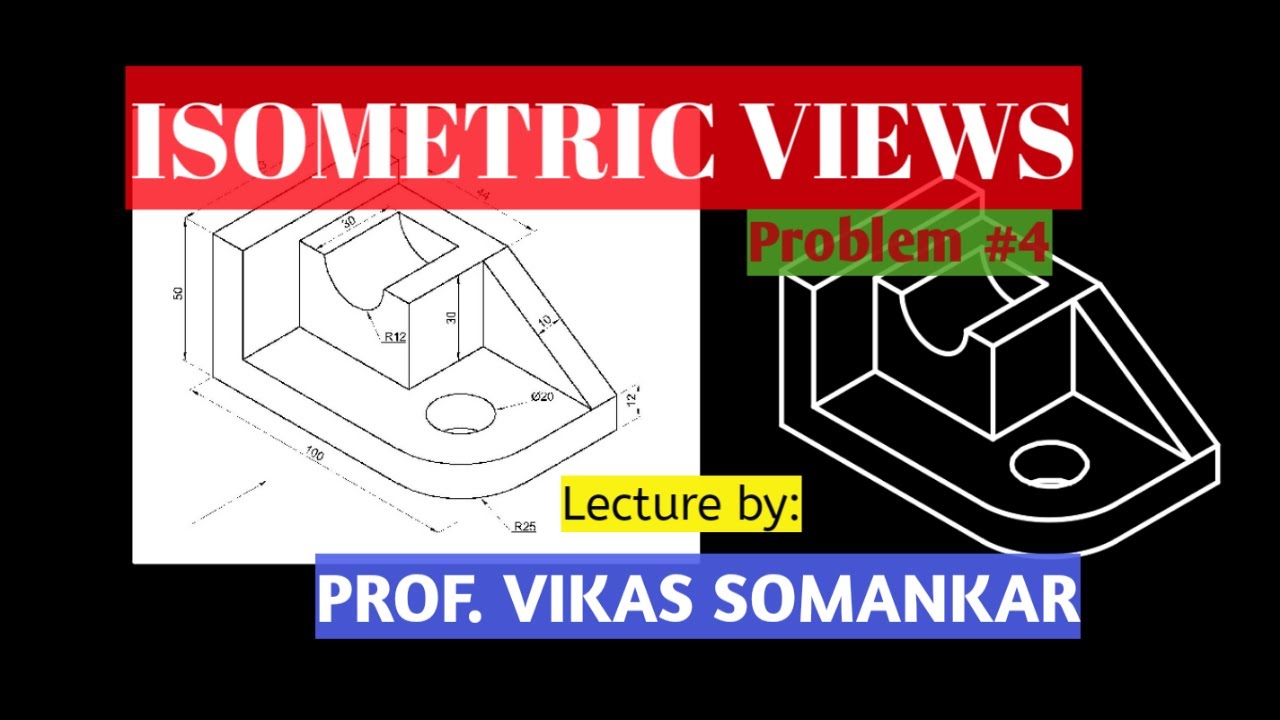 Basic Isometric views in AutoCAD 4 : Isometric drawing : AutoCAD - YouTube