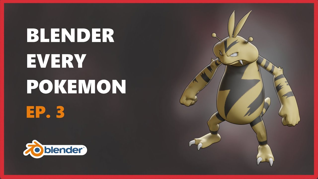 Blender Every Pokemon - EP. 3 ELECTRIC - YouTube