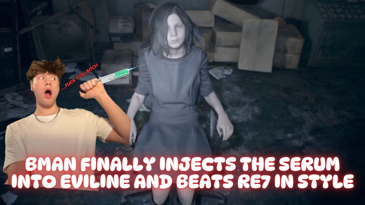BMAN FINALLY INSERTS THE SERUM INTO EVILINE AFTER 11 HOURS... BEATS ...