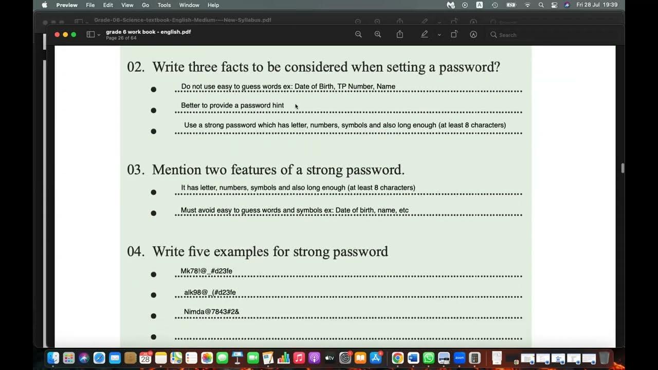 Grade 6 ICT Workbook chapter 2 and chapter 3 - YouTube