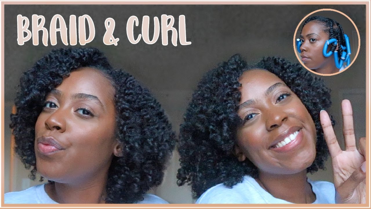 PERFECT BRAID AND CURL w/ Flexi Rods | Natural Hair | MUST WATCH! - YouTube