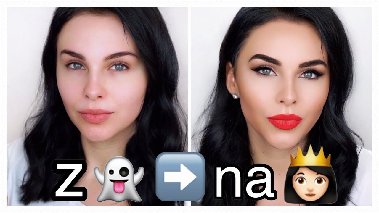 Každodenná MAKEUP RUTINA 2017 + jesenný OUTFIT - YouTube