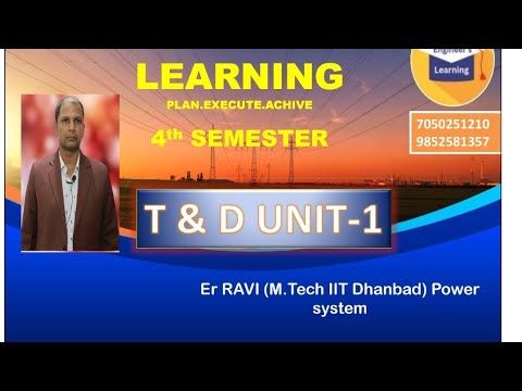 4TH SEM ELECTRICAL T&D UNIT-1 LEC-1 - YouTube