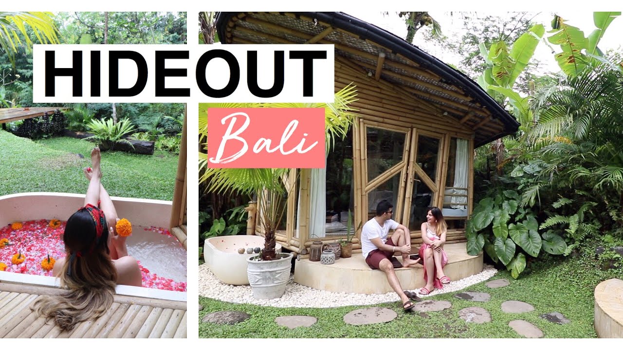 The Coolest Bamboo AirBnB Tour: HIDEOUT | UBUD BALI 2019 - YouTube