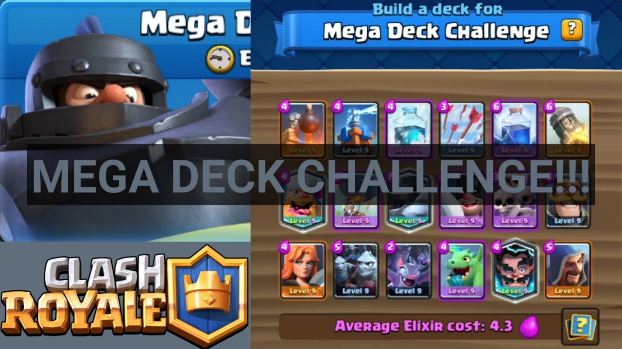 MEGA DECK CHALLENGE!!!!! | Clash Royale Greek - YouTube