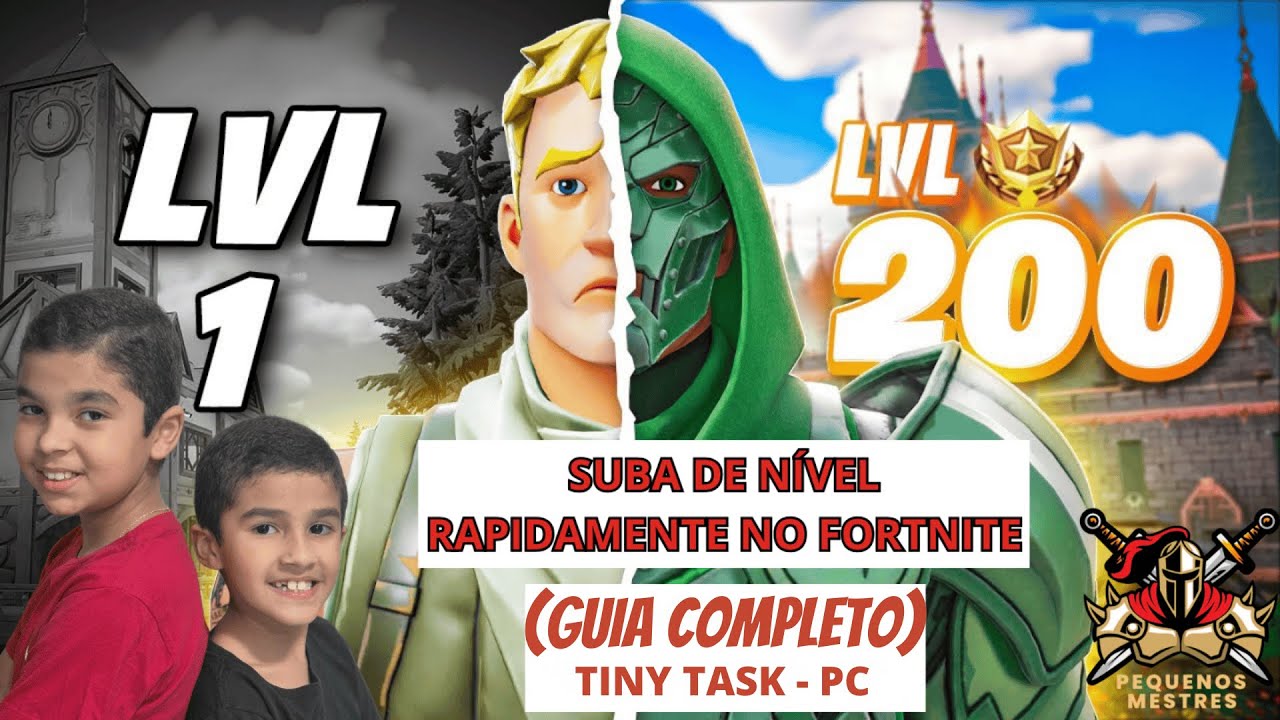 O Segredo dos JOGADORES PRO para SUBIR NÍVEIS RÁPIDO (COMO USAR O TINY TASK PARA PC) - YouTube