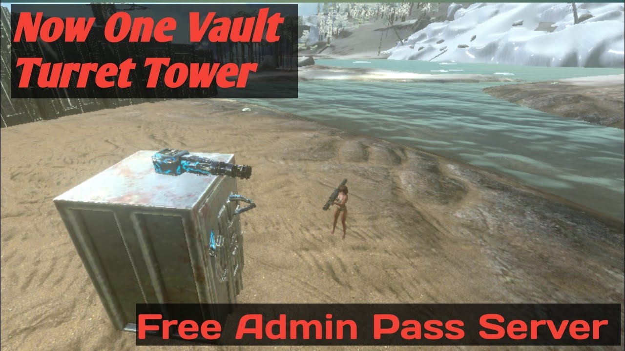 How to Build One vault Turret Tower In Ark Mobile Free Admin pass ...