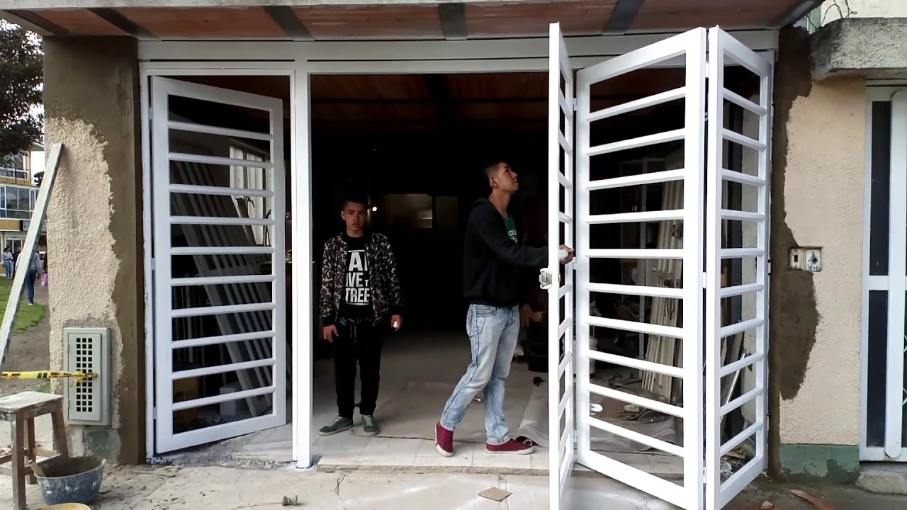 Portón plegable - YouTube