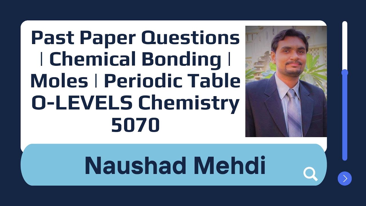 O-Level Chemistry Past Paper Questions | Chemical Bonding | Periodic ...