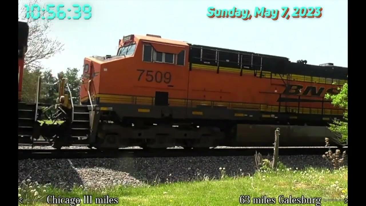 Partial 5/7/23 BNSF Mendota Sub Trains w/ Amtrak 41, B40-8W, Mega CSX and NS Lashup, Amtrak OLS ...