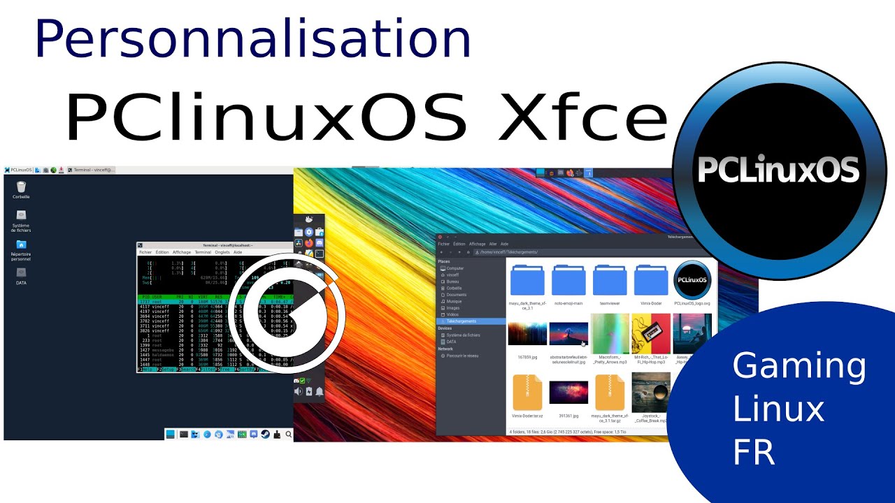 Personnalisation du xfce PClinuxOS - YouTube